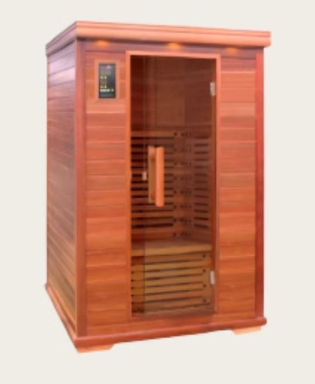 2-Person Far Infrared Sauna with Red Light Therapy | Triangle Healing ...