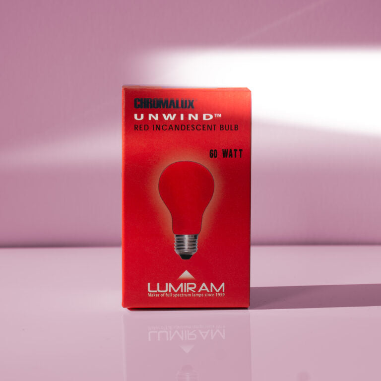 Chromalux® Unwind™ Incandescent Red Light Bulb For Sleep – trianglehealing